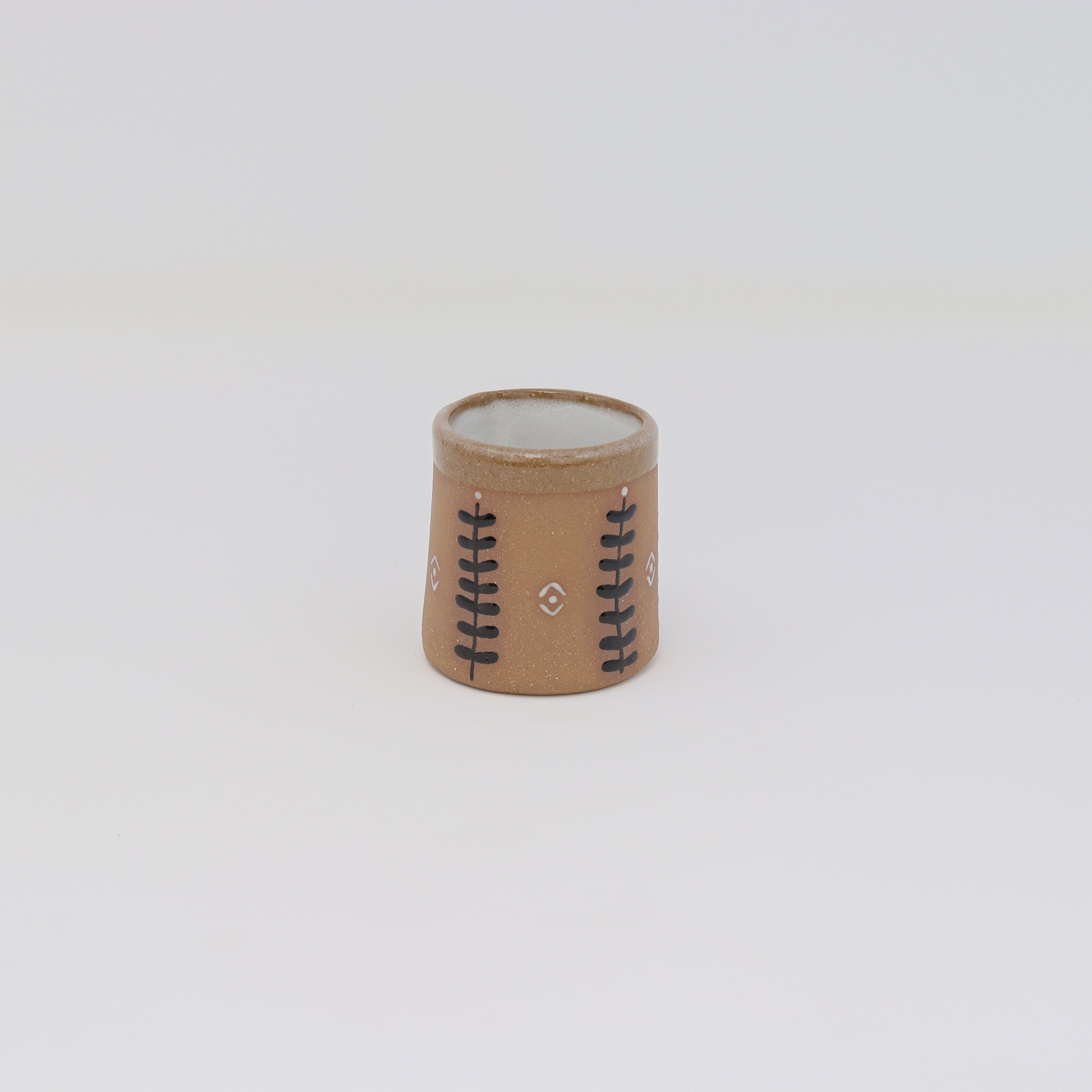 Espresso Cup - Soil & Stem - Black and White – Matchstick Goods